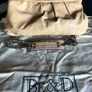 Be & D | Bags | Bed Tan Leather Shoulder Bag Wsilver Grommets | Poshmark